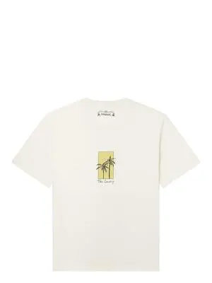 MANAAKI MANAAKI - The Landing Printed Cotton-Jersey T-Shirt - Men - Neutrals - XS Ecru