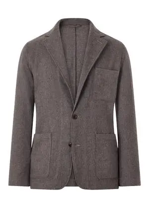 Hartford Julien Wool-blend Blazer - Gray