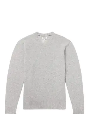Hartford Hartford Ultrafine Wool Crewneck Sweater Gray