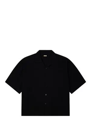 Kapital Big Lyocell And Linen-blend Shirt - Black