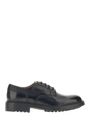 DOUCAL'S Leather Lace Up Shoes - Black