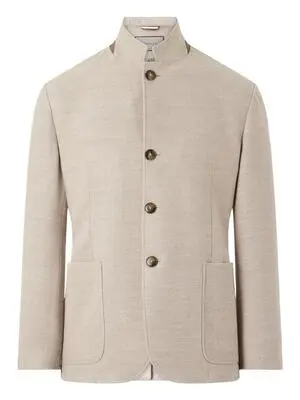 Canali Wool Blazer - Neutrals