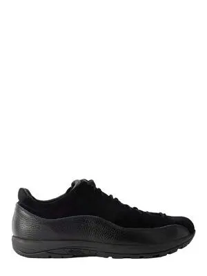 Diemme Bardolino Suede And Leather Sneakers - Black