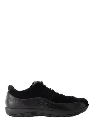 Diemme Bardolino Suede And Leather Sneakers - Black