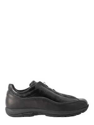 Diemme Licata Textured-leather Sneakers - Black