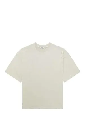 AGOLDE Portman Oversized Cotton-jersey T-shirt - Beige