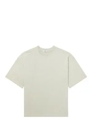 AGOLDE Portman Oversized Cotton-jersey T-shirt - Neutrals