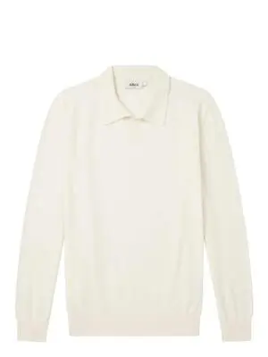 Altea Virgin Wool Polo Sweater - Ecru