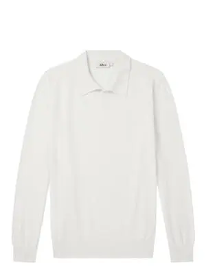 Altea Virgin Wool Polo Sweater - Neutrals