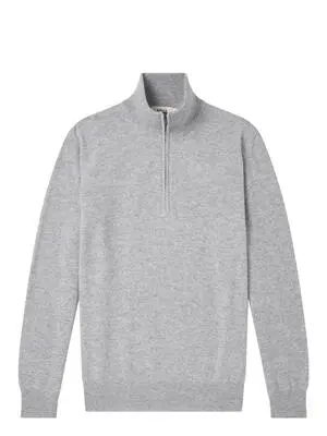 Altea Virgin Wool Half-zip Sweater - Gray