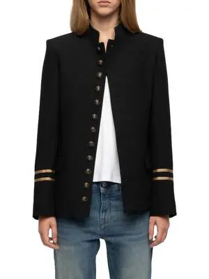 Zadig&Voltaire Vallo Tailleur Blazer With Antiqued Buttons - Black