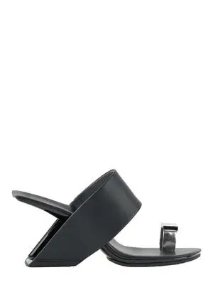 United Nude Loop Toe High Heel Sandals - Cube Ring Black