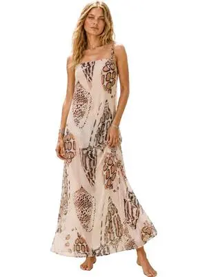 Calypso St. Barth Celeste Maxi Dress - Ikat Shells