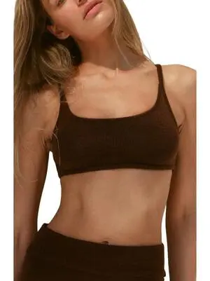 STONE FOX SWIM Hali Bikini Top - Earth