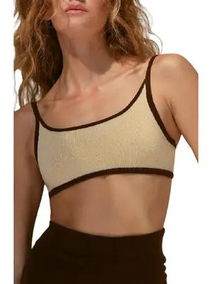 STONE FOX SWIM Hali Bikini Top - Earth/moonlight