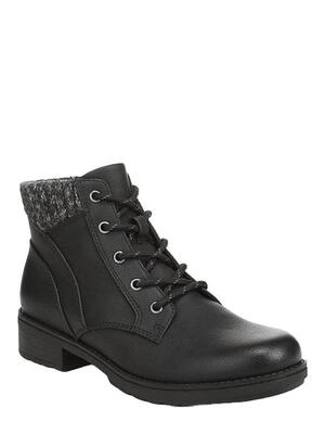 Dr. Scholl'S Dr. Scholl's Daphne Bootie With Knit Collar Black