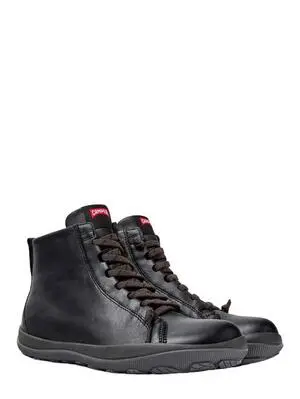 Camper Peu Pista Waterproof Leather Lace-up Boot - Black