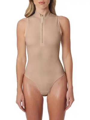 WILLIAMS ATHLETIC CLUB Tinsley Sleeveless Golf Bodysuit - Sand