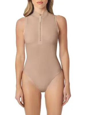 WILLIAMS ATHLETIC CLUB Tinsley Sleeveless Golf Bodysuit - Sand