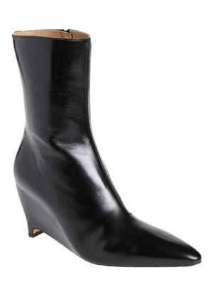 MAISON MARGIELA Heel-less Pointed Toe Wedge Ankle Boot - Black