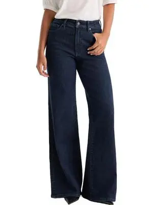 Good American High Waist Wide Leg Palazzo Jeans - Indigo1153