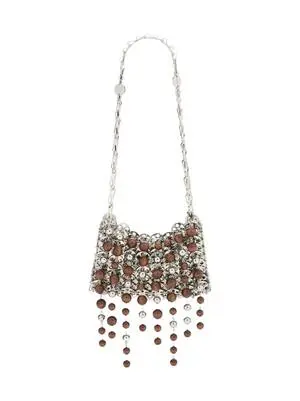 Rabanne 1969 Chain Mail Shoulder Bag - Wood/silver