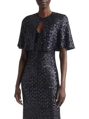 St. John Sequin Bolero - Midnight