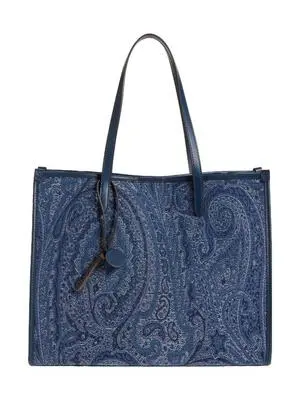 Etro Love Trotter Jacquard Tote - Blue Multi
