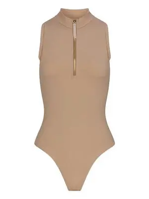 WILLIAMS ATHLETIC CLUB Sleeveless Golf Bodysuit - Sand