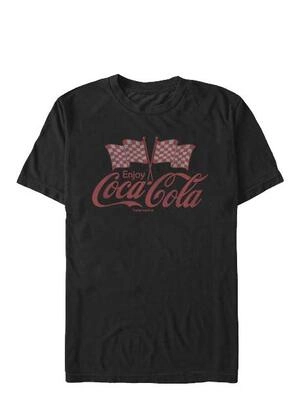 COCA COLA Enjoy The Flags Graphic T-shirt - Black