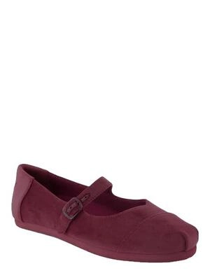 Toms Alpargata Mary Jane Flat - Dark Red