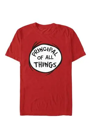 DR. SEUSS Principal Of All Things Graphic T-shirt - Red