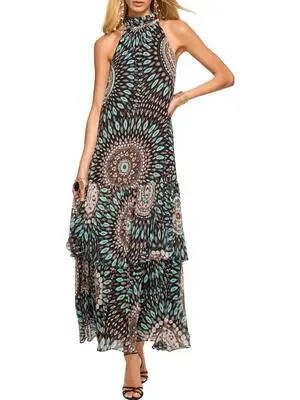 RAMY BROOK Ramy Brook River Medallion Silk Maxi Dress