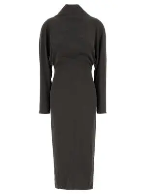 GIORGIO ARMANI Giorgio Armani Dark Stretch Crepe Dress