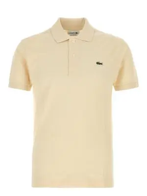 Lacoste Cream Piquet Polo Shirt Yellow