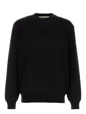 GOLDEN GOOSE GOLDEN GOOSE DELUXE BRAND Stretch Cotton Blend Sweater With Logo Patch