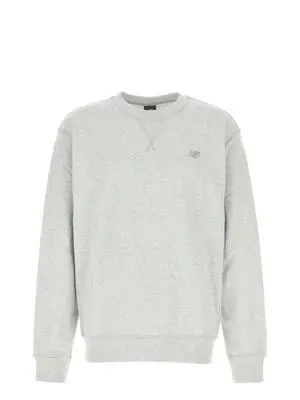 NEW BALANCE Melange Light Cotton Sweatshirt - Grey