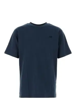 NEW BALANCE Navy Cotton T-shirt - Blue