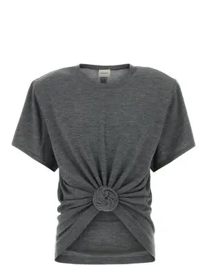 Magda Butrym Wool T-shirt - Grey