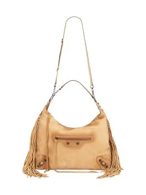 Balenciaga Le City Medium Hobo Bag In Brown - Camel