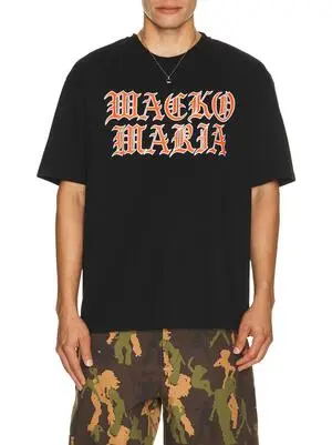 WACKO MARIA Washed Heavy Weight Crew Neck Tee Shirt Type 11 - Black