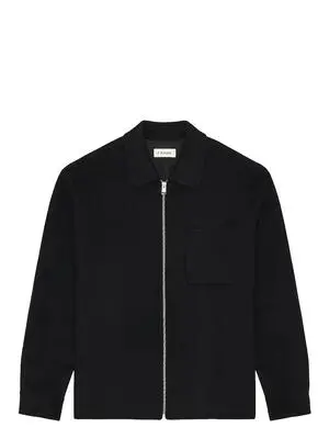 FRAME Double Face Zip Shirt Jacket - Dark Navy