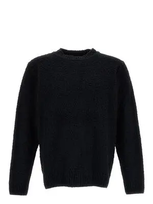 ORIGINAL VINTAGE Brushed Crew-neck Sweater - Black
