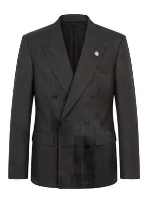 Gucci Double-breasted Wool Blazer - Grey