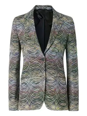 MISSONI Missoni Zigzag-Knit Blazer