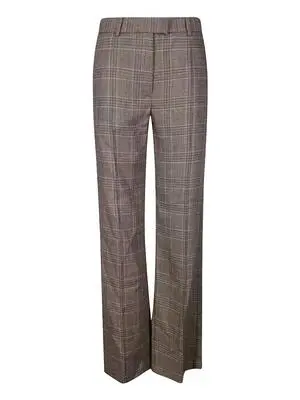 A.p.c. Jude Check-pattern Wool Trousers - Brown