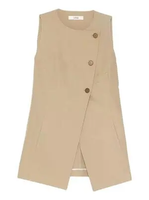 LESS Cotton Waistcoat - Brown