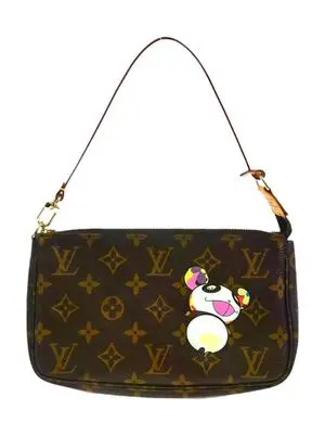 LOUIS VUITTON 2004 Panda Monogram Pochette Accessories Bag - Brown