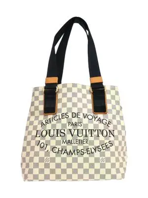 LOUIS VUITTON 2012 Damier Azur Cabas Tote Bag - Neutrals