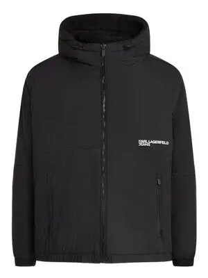 Karl Lagerfeld Reversible Logo Jacket - Black